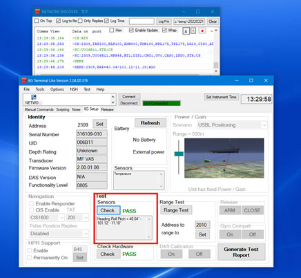 MRT (Model Type 8243) Test Using 6G Terminal Lite - Sonardyne